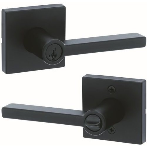 Kwikset 740HFLSQT-514S, Halifax Door Lever with Square Rose Entry Door ...
