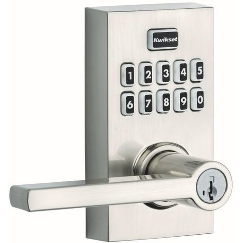 Kwikset 917HFL-15S, Smartcode Keypad Electronic with Halifax Door Lever ...