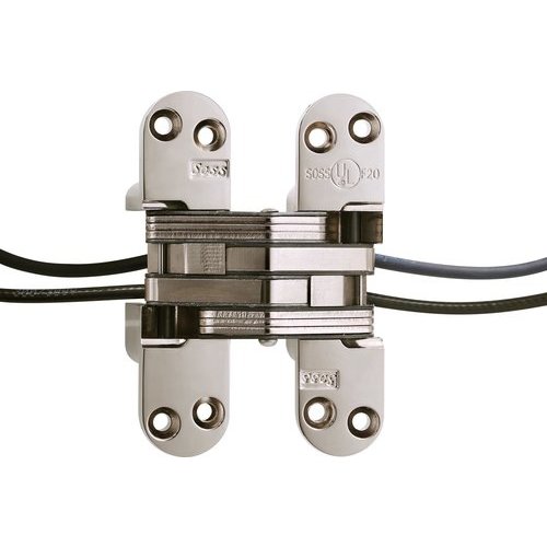 Soss 218PT1US14, #218 Power Transfer Invisible Hinge Bright Nickel ...