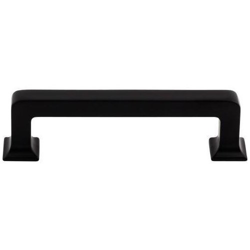 Top Knobs TK703BLK, 3-3/4 Inch Center to Center Transcend Ascendra Cabinet Pull, Flat Black ...
