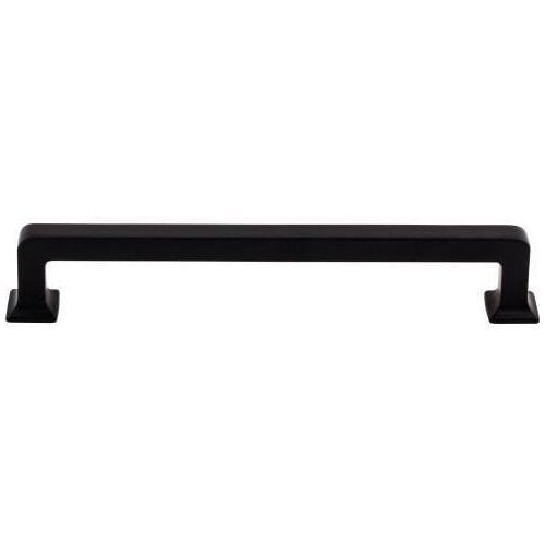 Top Knobs TK705BLK, 6-5/16 Inch Center to Center Transcend Ascendra Cabinet Pull, Flat Black ...