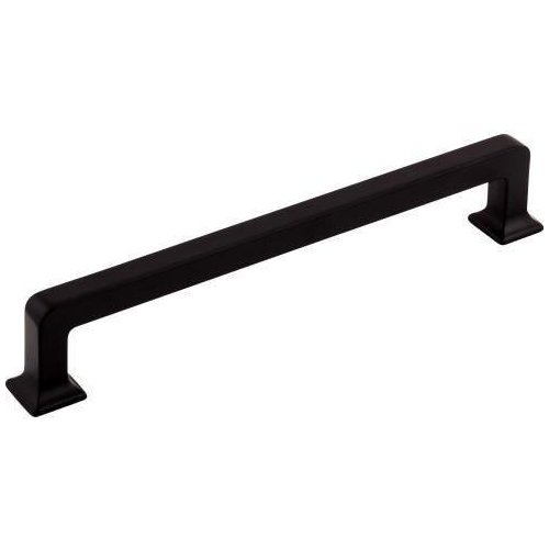 Top Knobs TK705BLK, 6-5/16 Inch Center to Center Transcend Ascendra Cabinet Pull, Flat Black ...