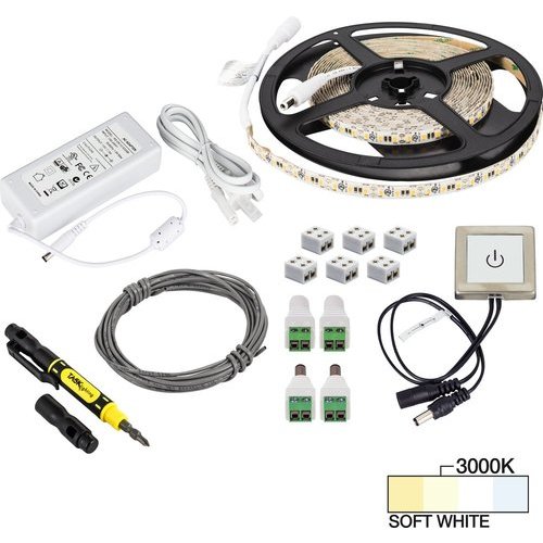 Task Lighting L-VTDK-16-30, 16 Ft illumaLED Vivid 12V DC Tape Light ...